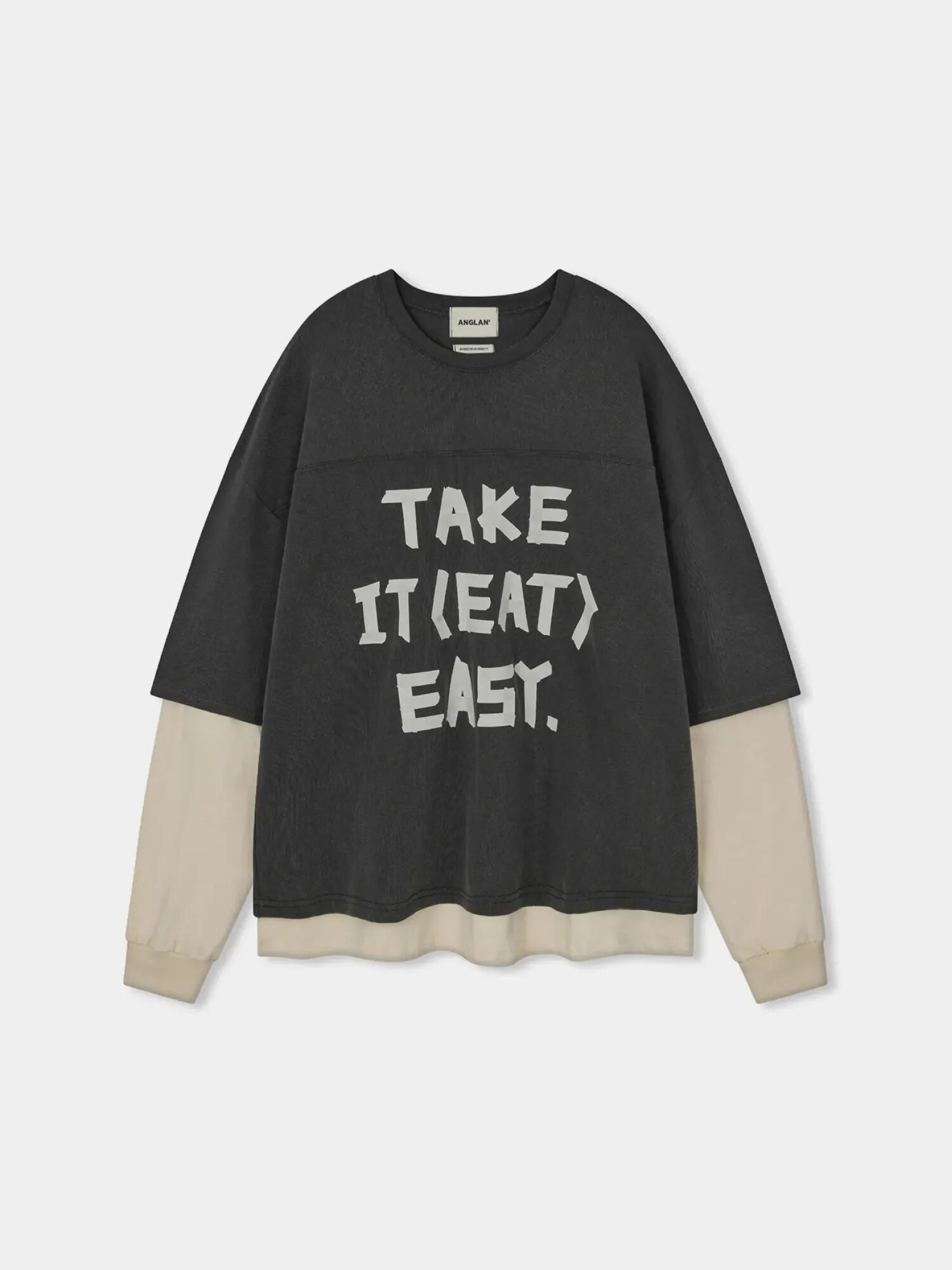 Лонгслив Slogan Layered