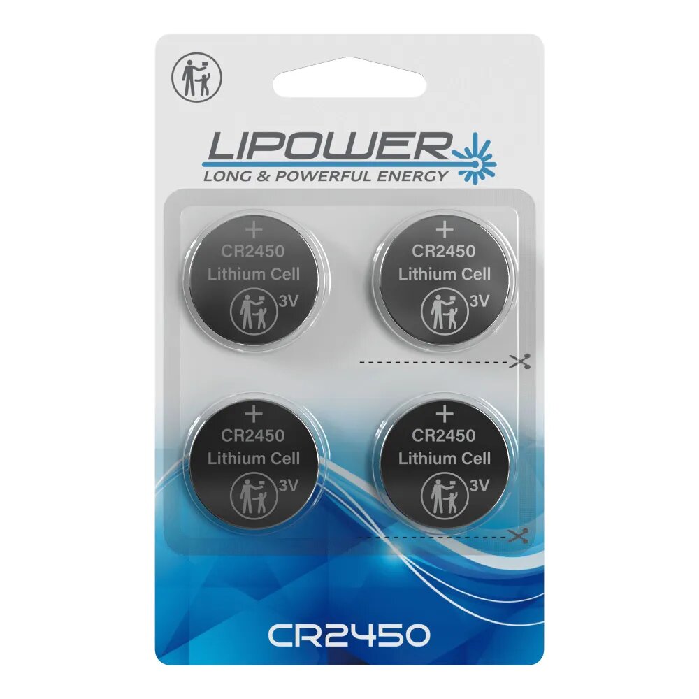 LIPOWER Набор самых популярных батареек CR, 3V, 32 шт