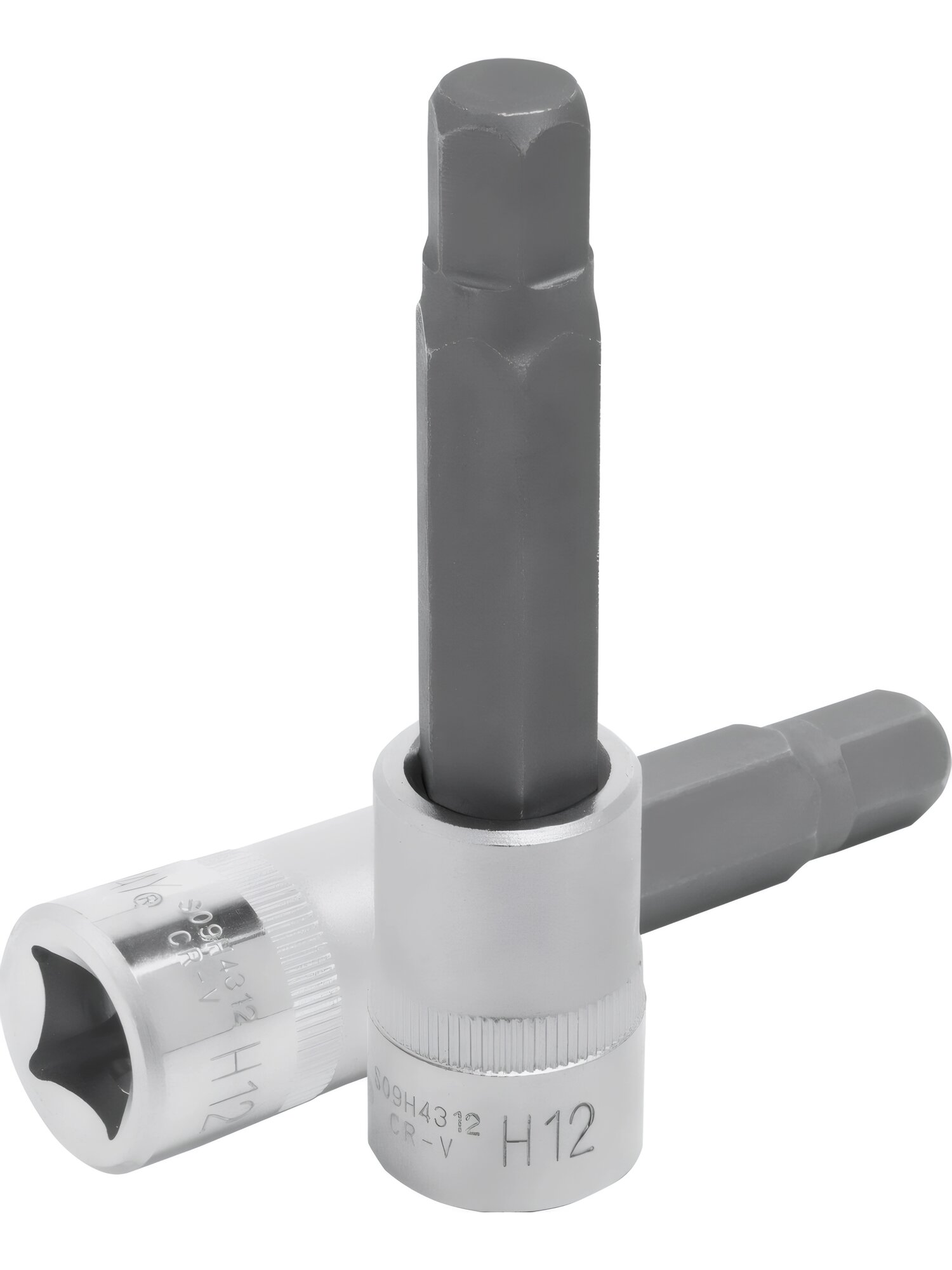 Торцевая головка 1/2"DR с шестигранной вставкой Hex 12 мм, L-100 мм JONNESWAY S09H4312