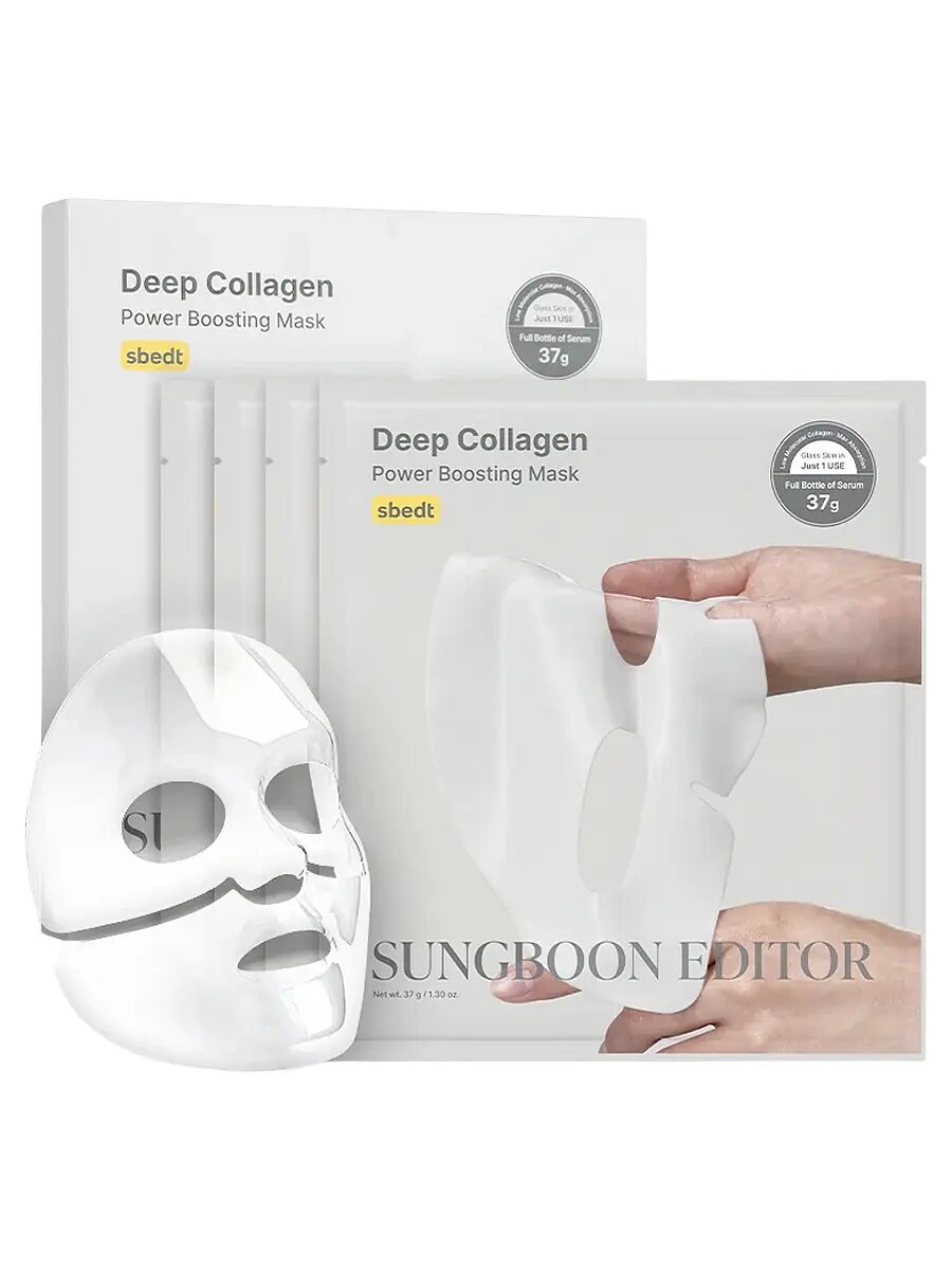 Sungboon Editor Подтягивающая гидрогелевая маска Deep Collagen Power Boosting Mask 37 гр х 4 шт