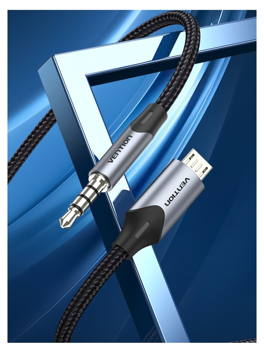 Кабель Vention USB Micro B M/Jack 3,5 mm M - 1 м — фото 1