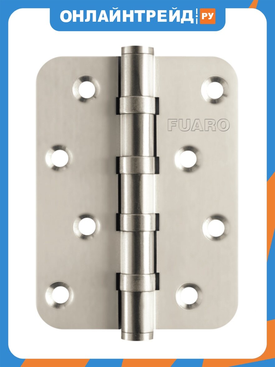 Петля универсальная Fuaro IN4400U-R10 SN (4BB-R10 100x75x2,5) мат. никель, (2ШТ/упак)