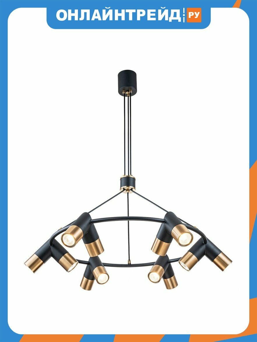 Подвесная люстра Indigo Interior Lighting Indigo Doppio 11036/12P Black V000455