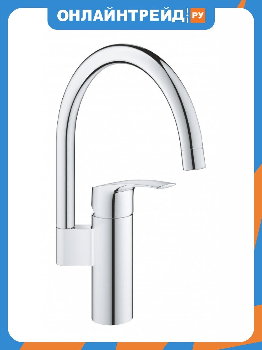 Смеситель для кухни Grohe Eurosmart, хром (33202003)