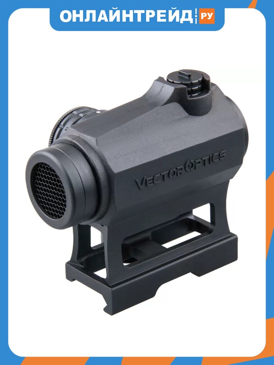 Коллиматор Vector Optics Maverick-III 1x22 Rubber Cover, закрытый, точка 3 МOA, красная,11 уровней, на Weaver, IPХ4, 185г