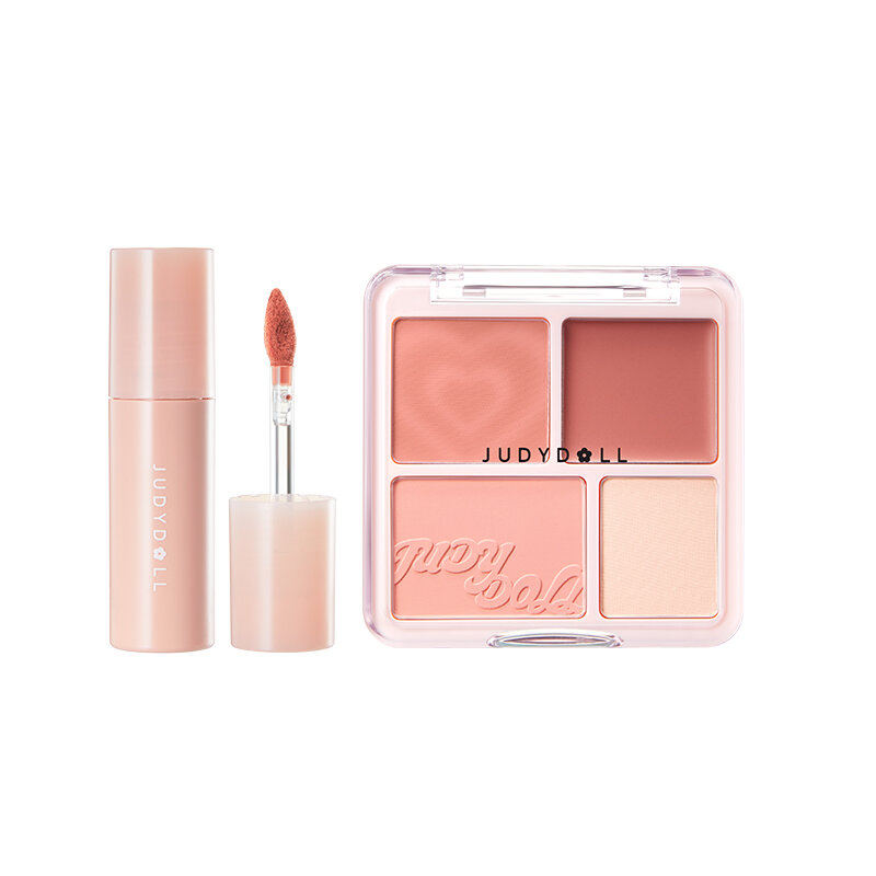 Палитра румян и хайлайтеров женская Judydoll Blush Highlighter Palette Blush Cream Complexion