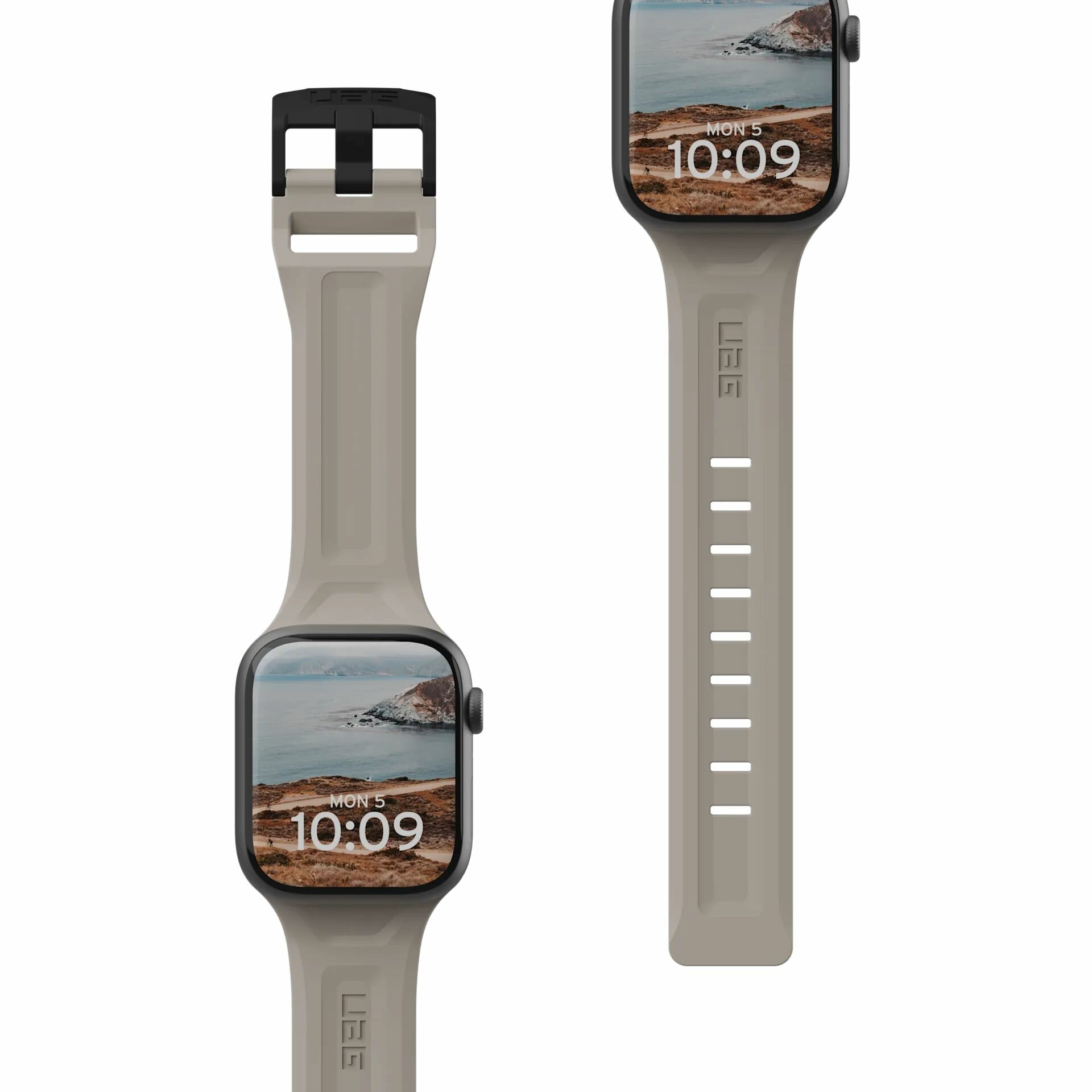 Силиконовый ремешок UAG Scout Silicone Strap для Apple Watch 40/41/42 мм, титан (Titanium)