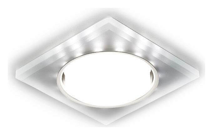 Встраиваемый светильник Ambrella Light GX53 G215 G215 CH WH цвет Прозрачный, Хром
