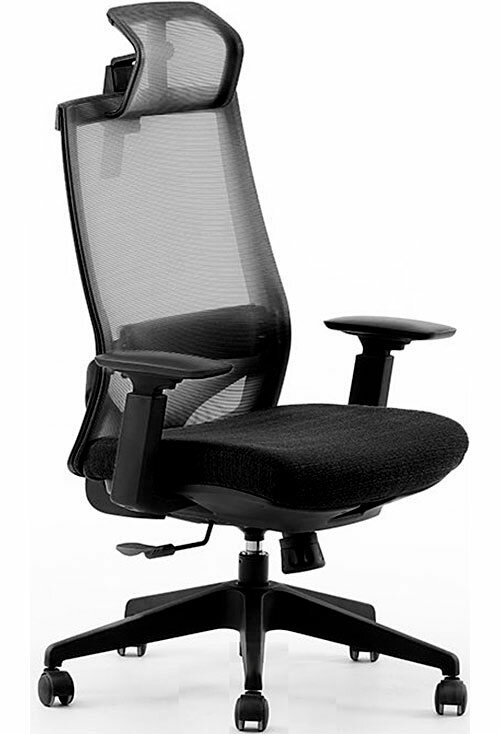 Правильное компьютерное кресло Healthy Office M3 BK, с 3D-подлокотниками