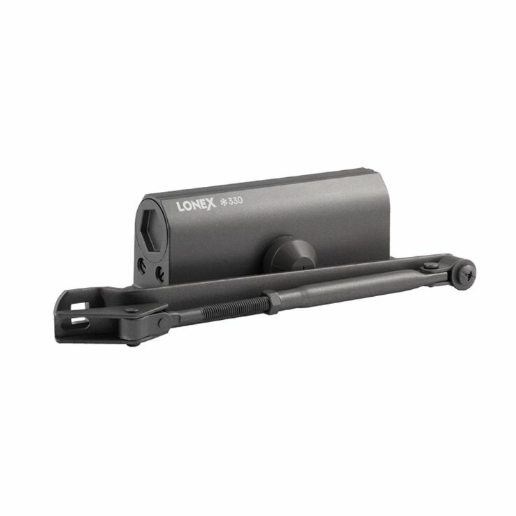 Доводчик дверной до 120 кг графит LONEX 330
