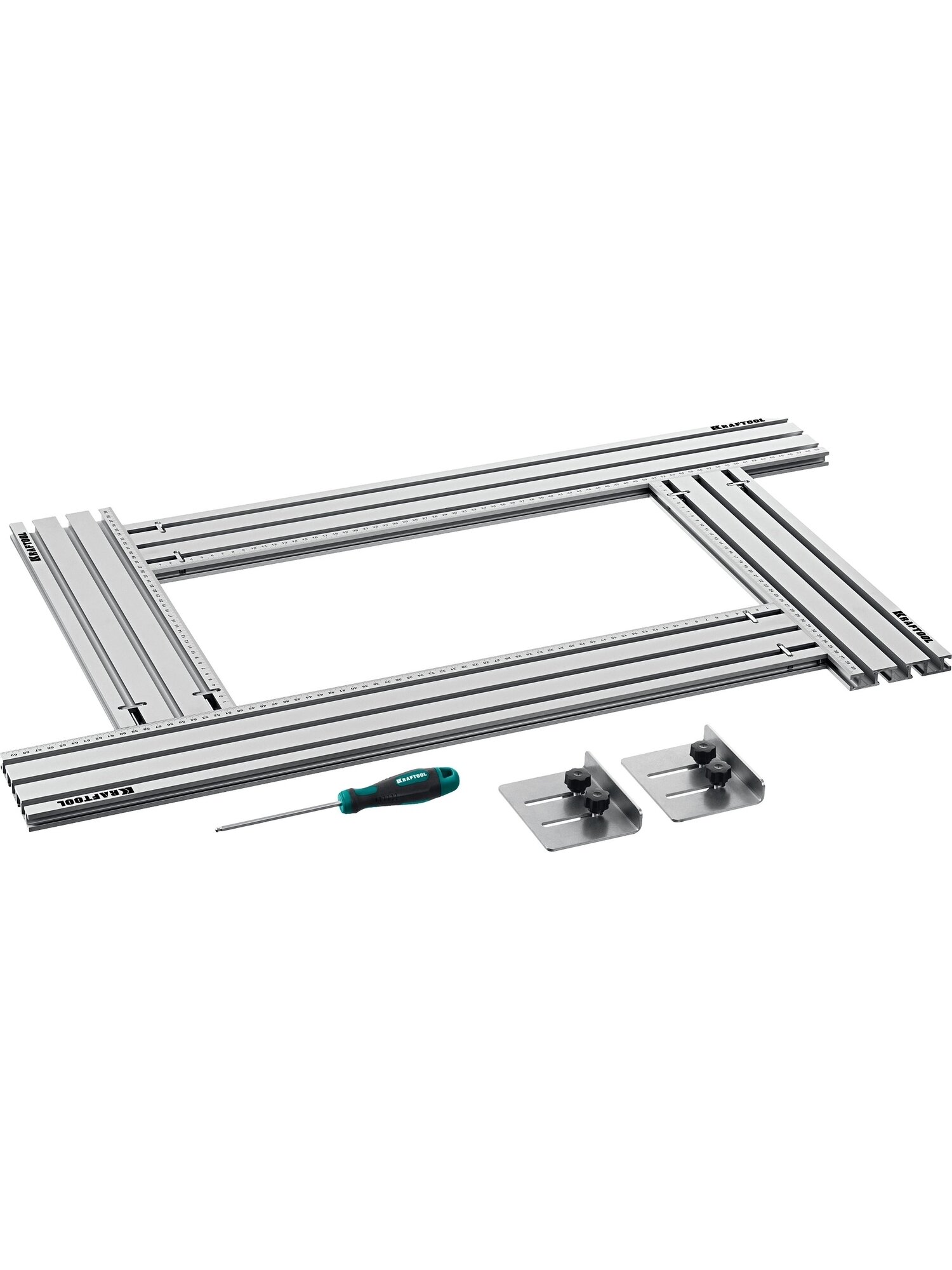 Шаблон фрезерный в комплекте с 2 упорами KRAFTOOL KRAFTFLEX MFS-400-700 мм, 4шт