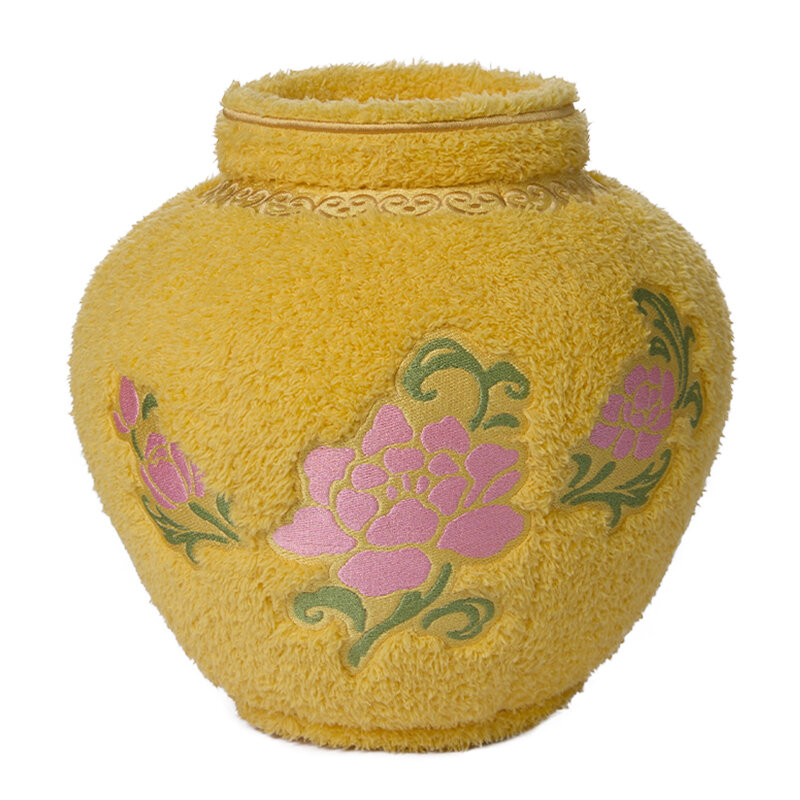 Ваза Ручной работы Porcelain Ruyi Jar/Yellow, 17 см