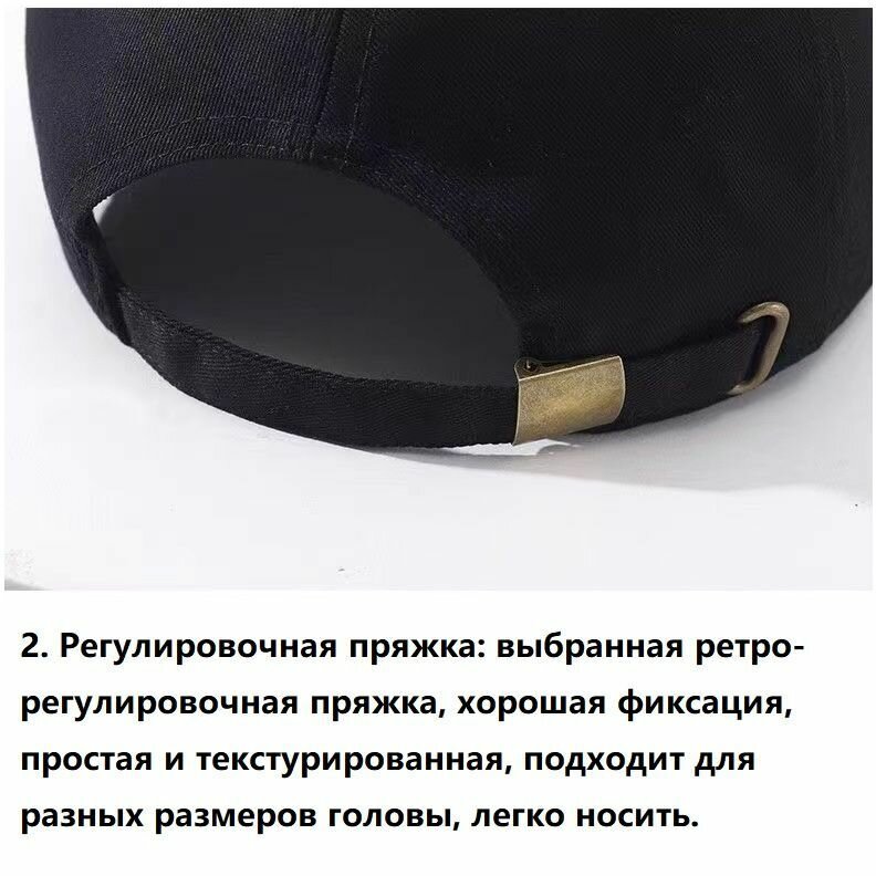 Бейсболка  Весна-лето 2024 для мужчин, размер 54-60CM — фото 1
