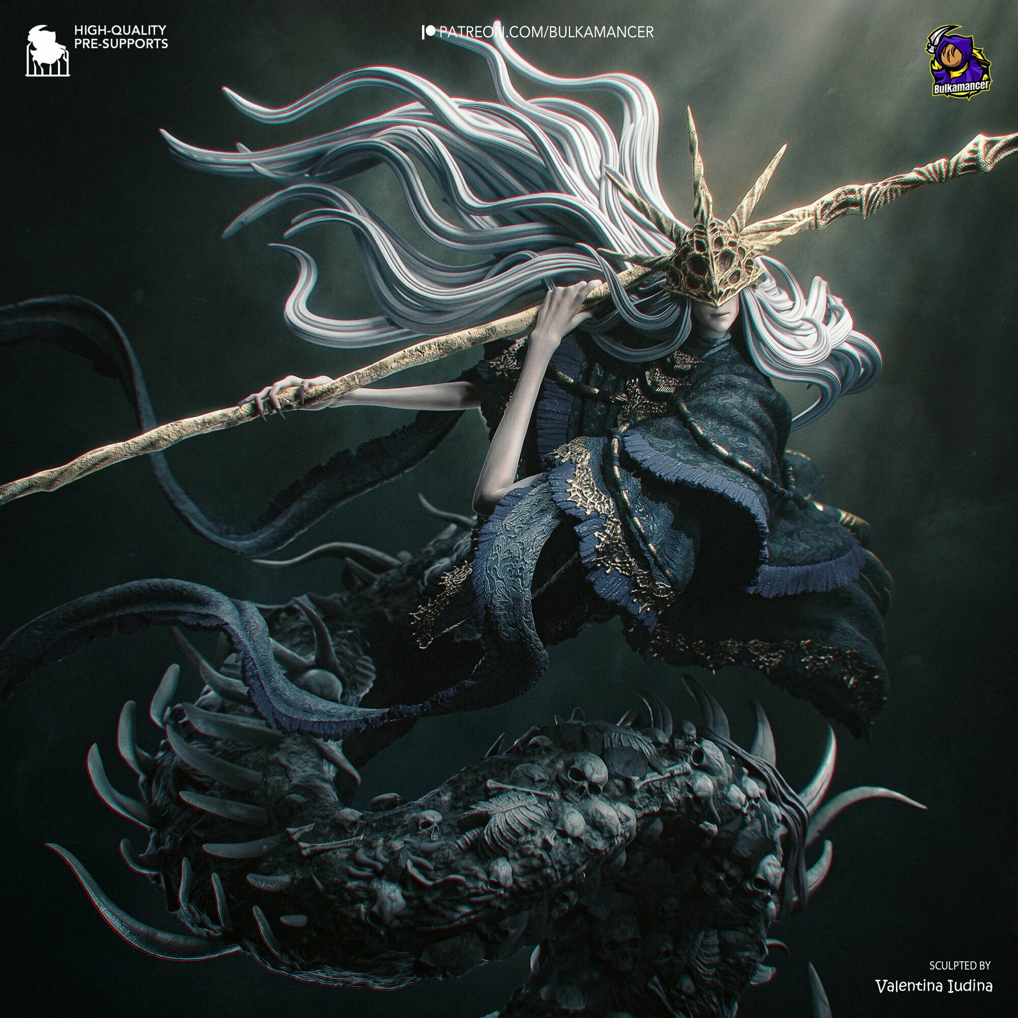 Сборная модель Aldrich (Dark Souls), фигурка, 325мм, 1/8 для покраски