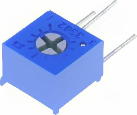 BOURNS 3362W-1-102LF Потенциометр монтажный, однооборотный, вертикальный, 1кОм, 10%, 1шт