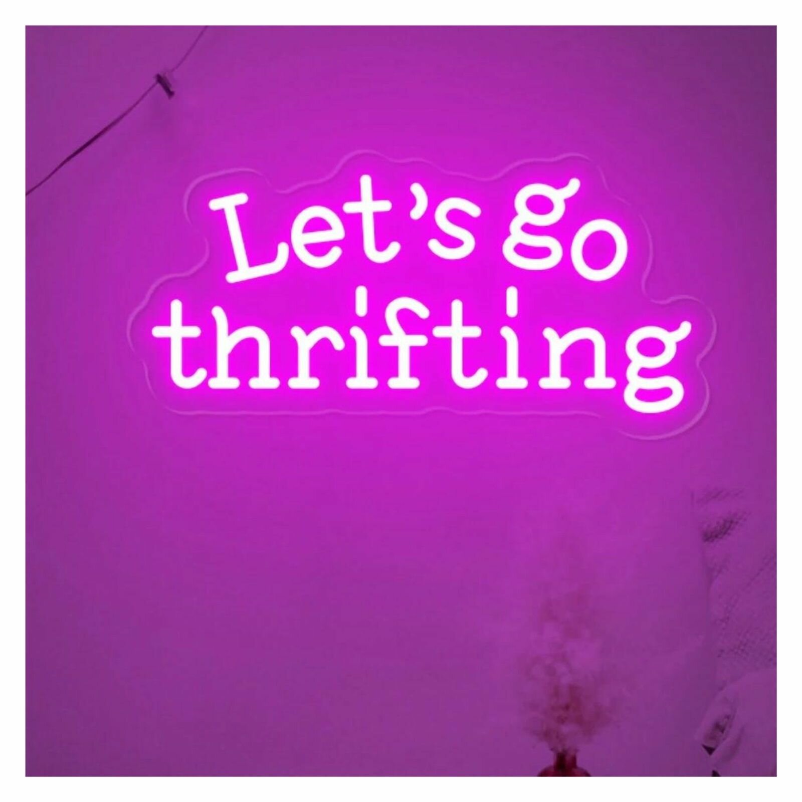 Let's Go Thrifting Декор Неоновой Вывески 40смх22см