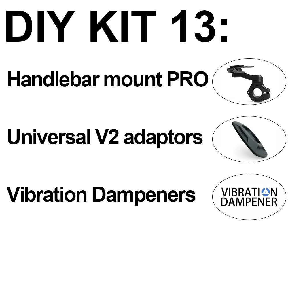Крепление мото GoPro DIY KIT 13, черное