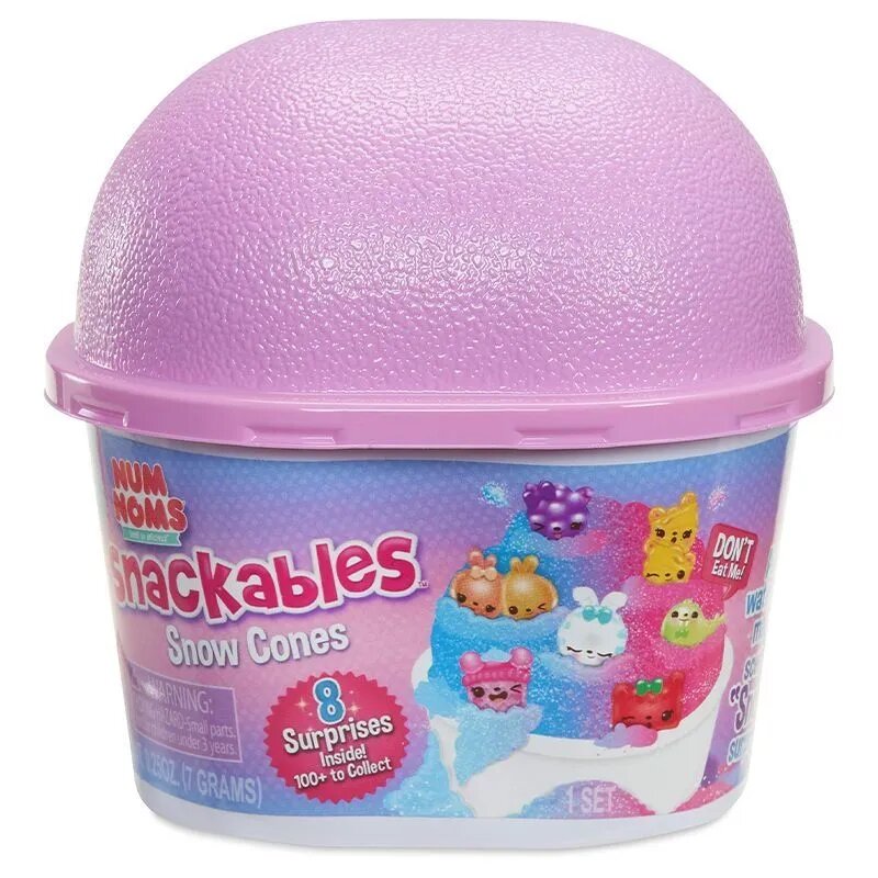 Эксклюзивная загадочная игрушка MGA Num Noms Snackables Snow Cones Series 2 с восемью сюрпризами, рекомендована для детей от пяти лет