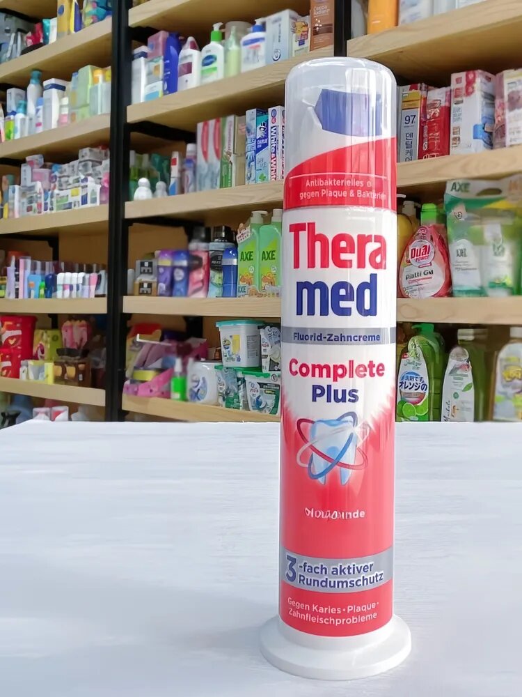 Зубная паста Theramed Complete Plus, с дозатором, 100 мл, Германия.