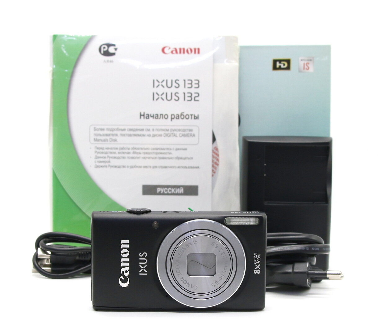 Компактный Canon Digital IXUS 132 в упаковке