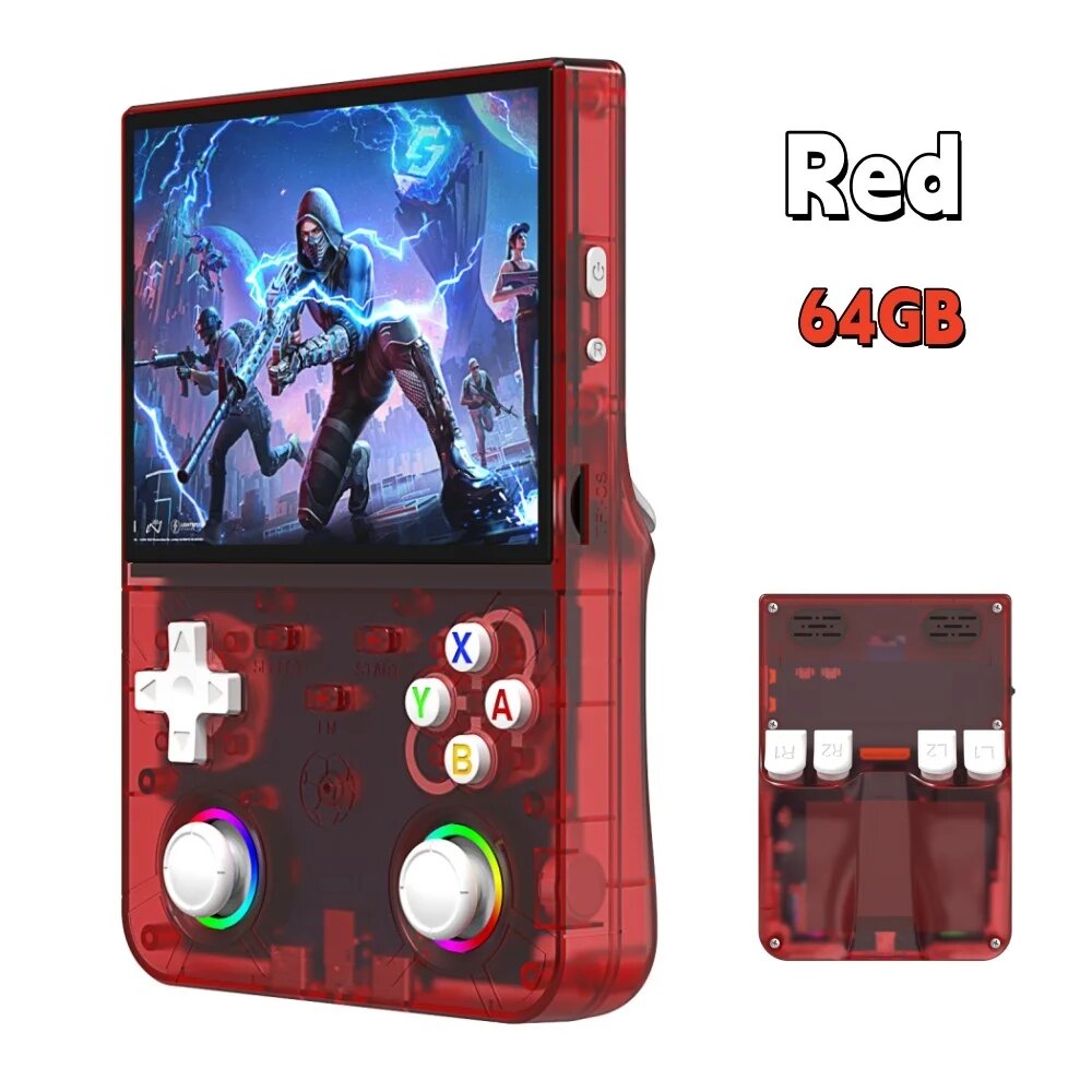 R36 Ultra X Портативная игровая консоль 128 ГБ Red 64GB