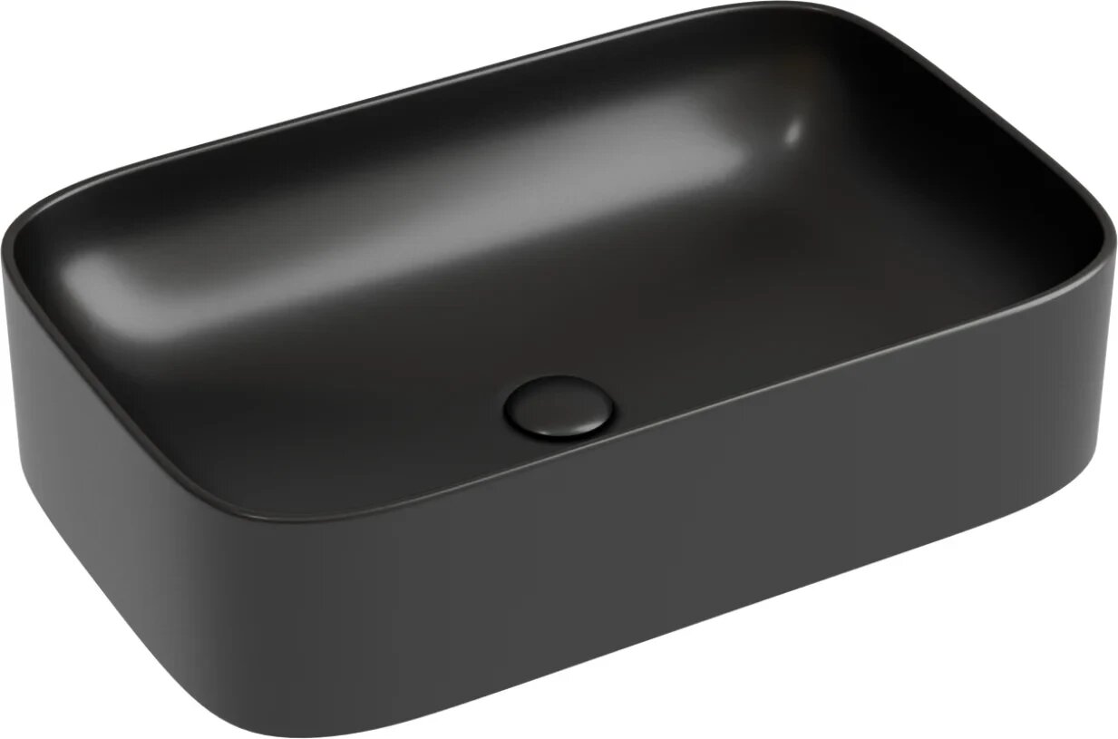 Накладная раковина Ceramicanova Element CN6053MB черная матовая, страна Италия, материал фарфор, цвет черный, тип Раковины, размеры 65×20 см, гарантия 10 лет