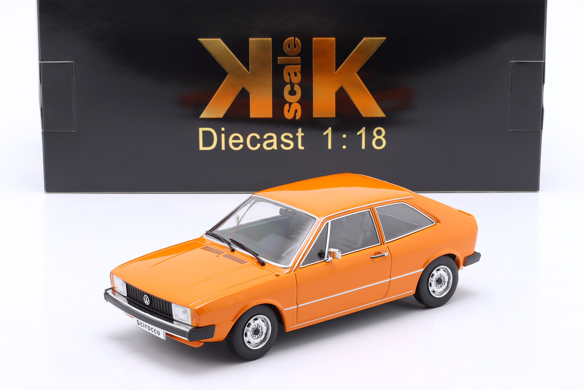 Модель коллекционная KK-SCALE Vw scirocco MK1 l 1975 orange — фото 1