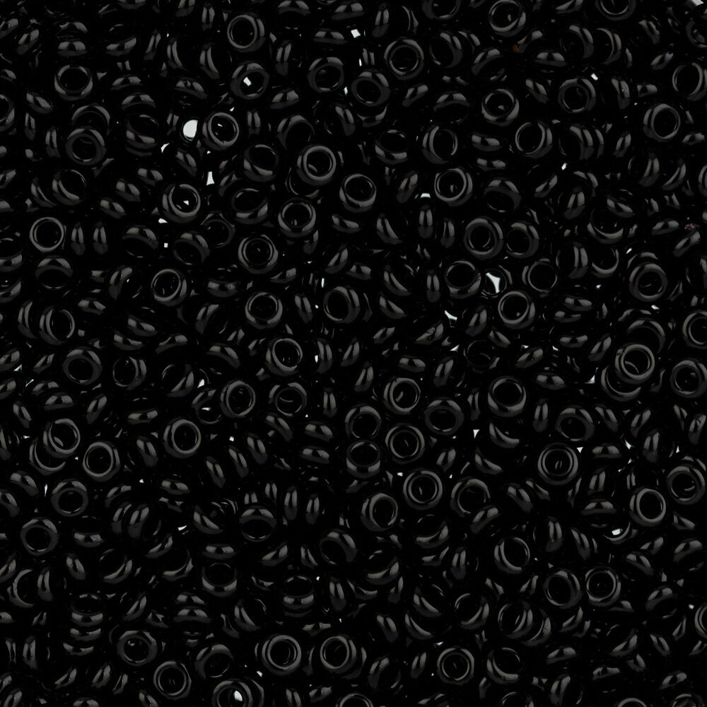 Бисер TOHO 11/0, Demi, №1, 2,2 мм, 500 г, №0049, черный