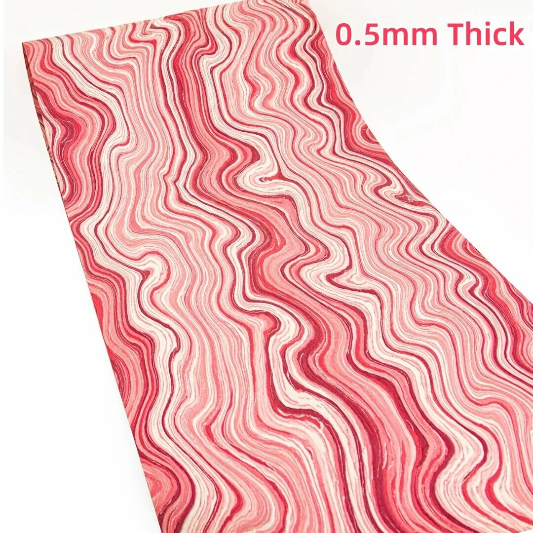 Лист искусственной кожи, Gem Red, 0.5 мм