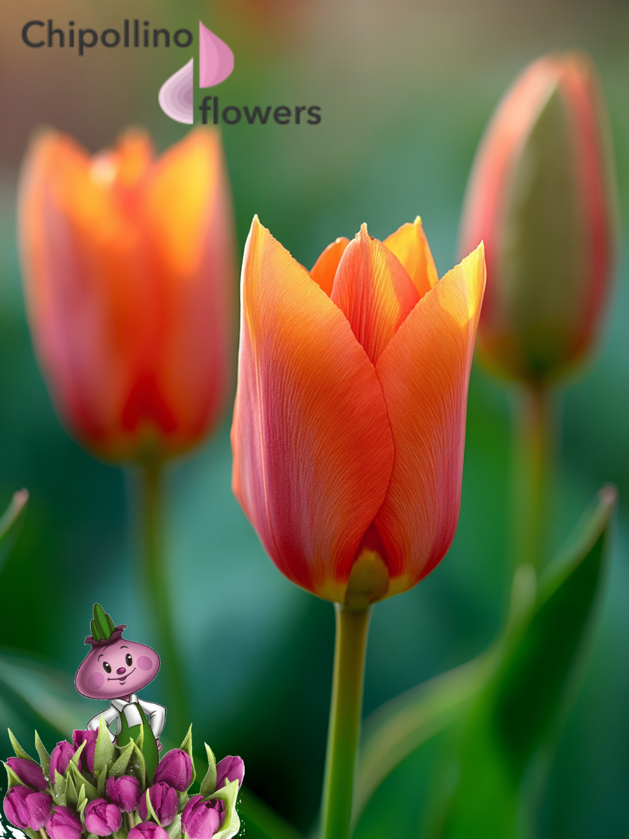 Луковицы цветов, chipollino flowers, Тюльпан PARK DREMWAY ( 3 луковицы )низкорослый