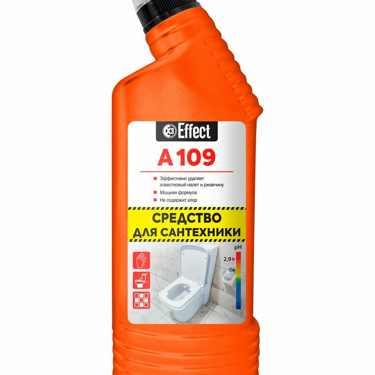 Средство для сантехники Effect Alfa 106, кислотный гель, 750мл (25915), 14шт.