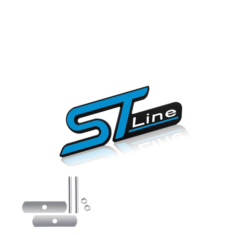 Эмблема решетки ST LINE для FOCUS 2 3 MK7 MK8 MK5 MK6 Mondeo Fiesta Kuga MK3 Fusion STLINE Grille