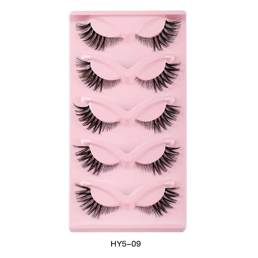 5 Pairs Cat Eye Lashes Fake Eyelashes Natural long Lashes HY5-9