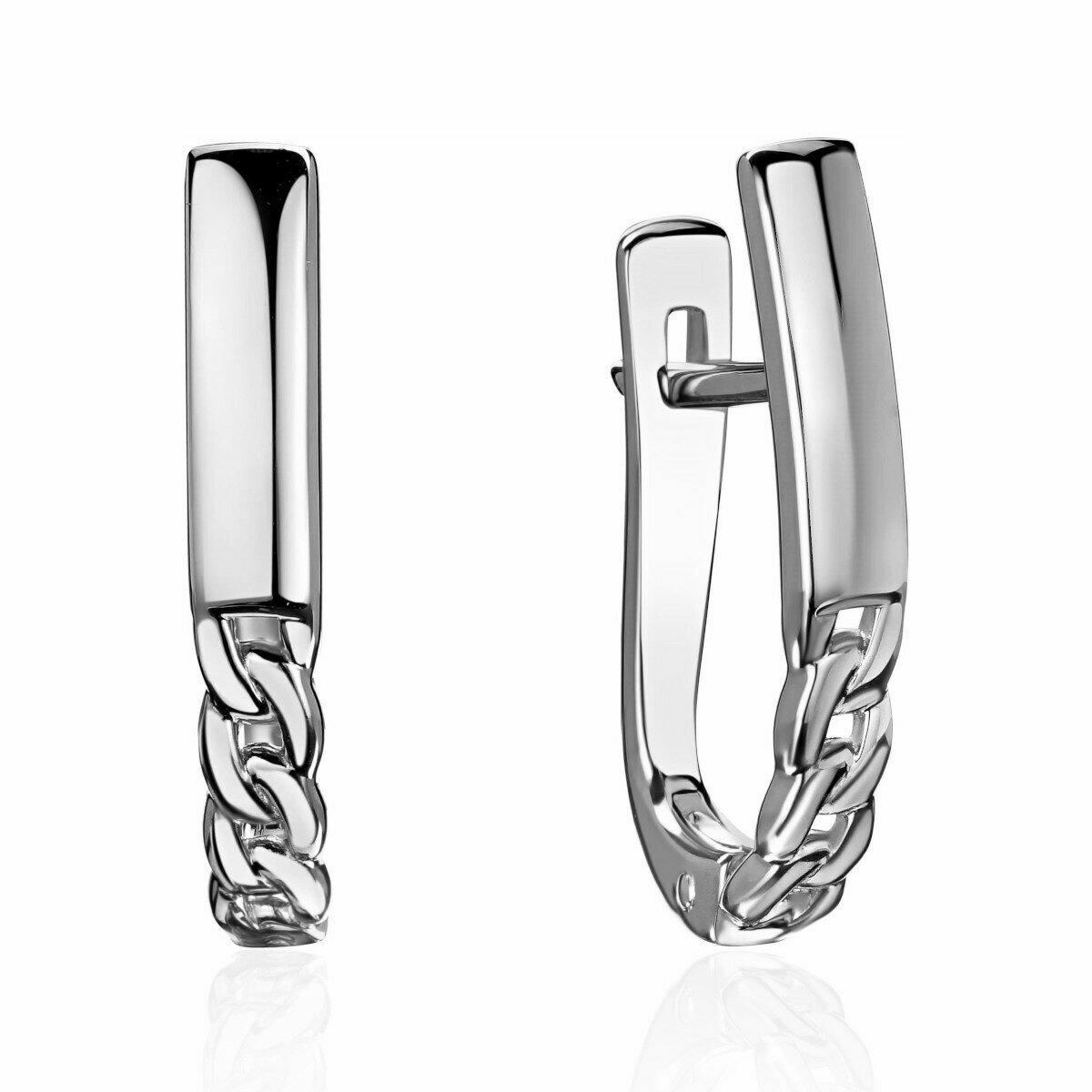 Серьги Эстет, платина, 585 проба