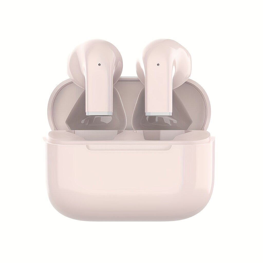 TWS наушники 5.3, внутриканальные, мини, HiFi бас, 9D звук, стерео, HD звонки, USB-C, спортивные, для сна, для Android и iPhone, розовые
