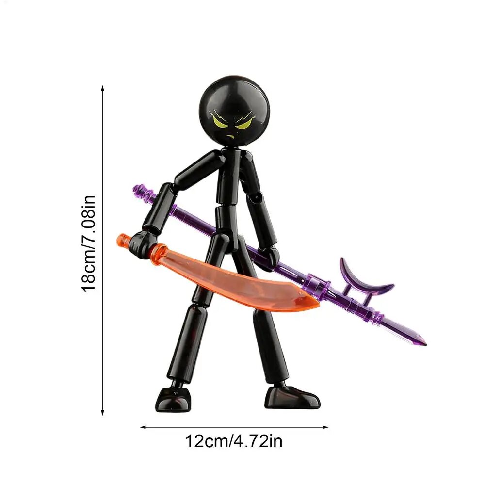 LuckyArticulated 3D-печать фигурки Черный, Black