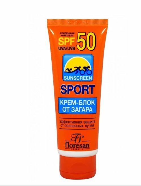 Крем солнцезащитный Floresan Sport SPF 50+ ,50 мл