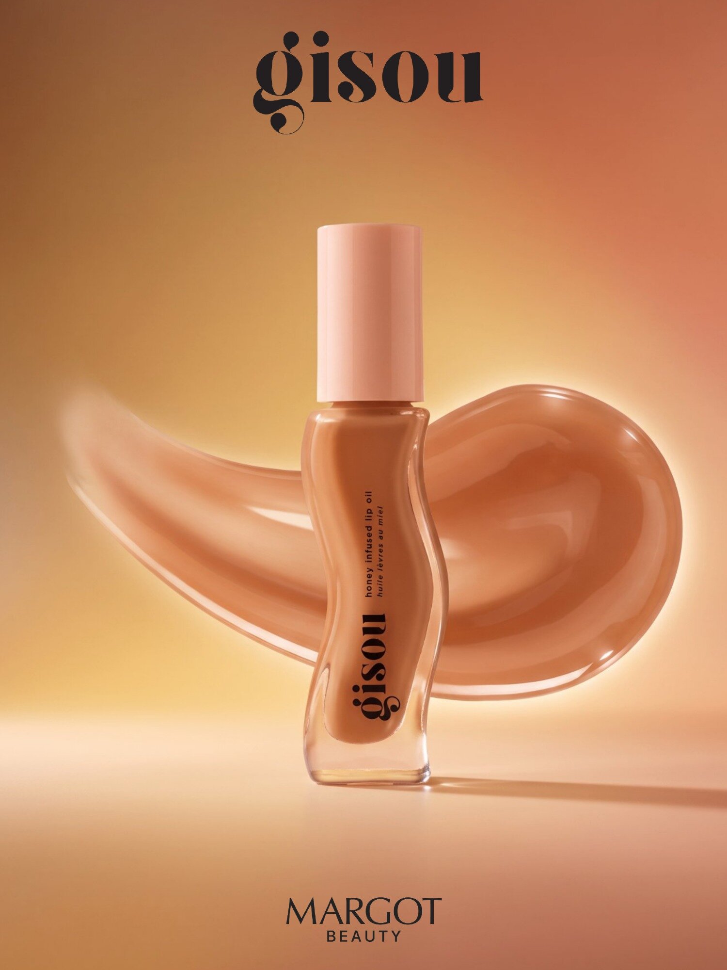 Масло для губ GISOU STICKY TOFFEE, Honey Infused Lip Oil, 8 мл, оригинал