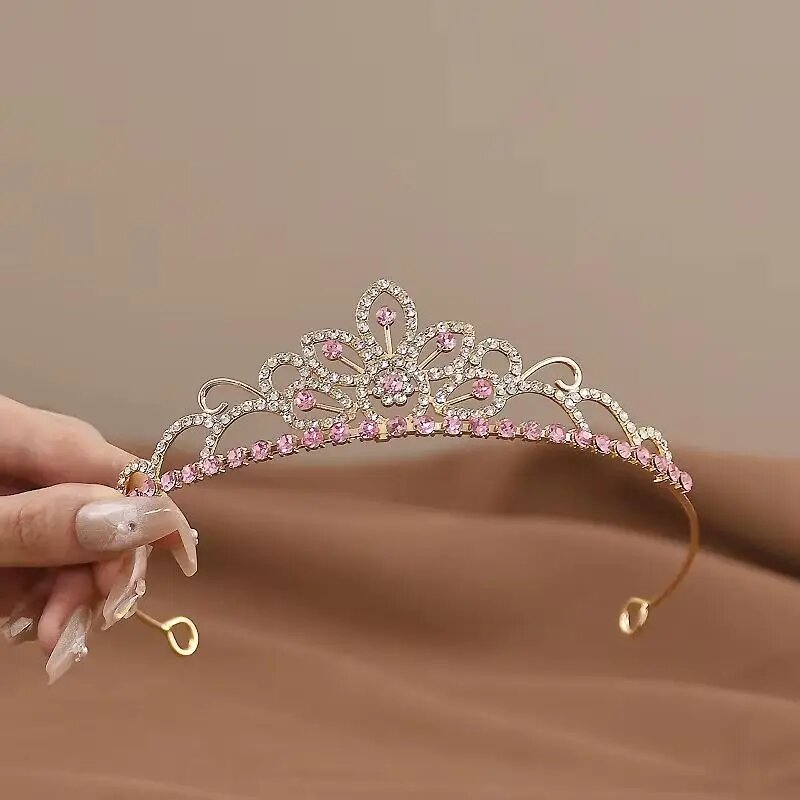 Детская тиара принцессы со стразами one size A9
