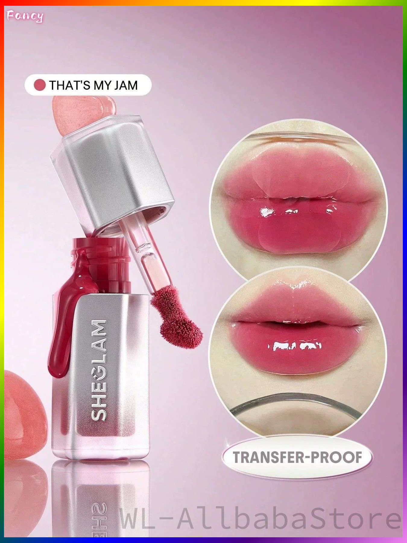Sheglam Светлый твердый нектар для губ lip Glass Lock Air Gloss Зеркальный увлажняющий рот -#That's My Jam