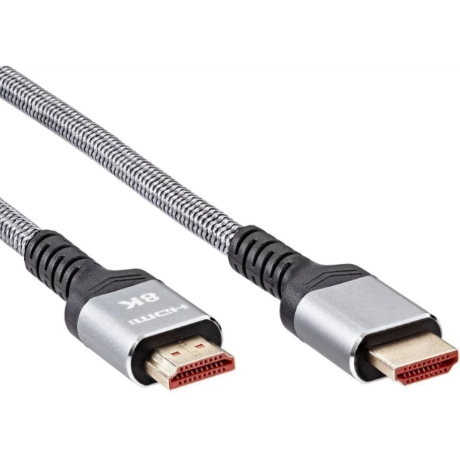 Кабель HDMI 19M/M, ver. 2.1 8KX60Hz (Econom) оплетка 10m iOpen ACG859A-10.0 — фото 1