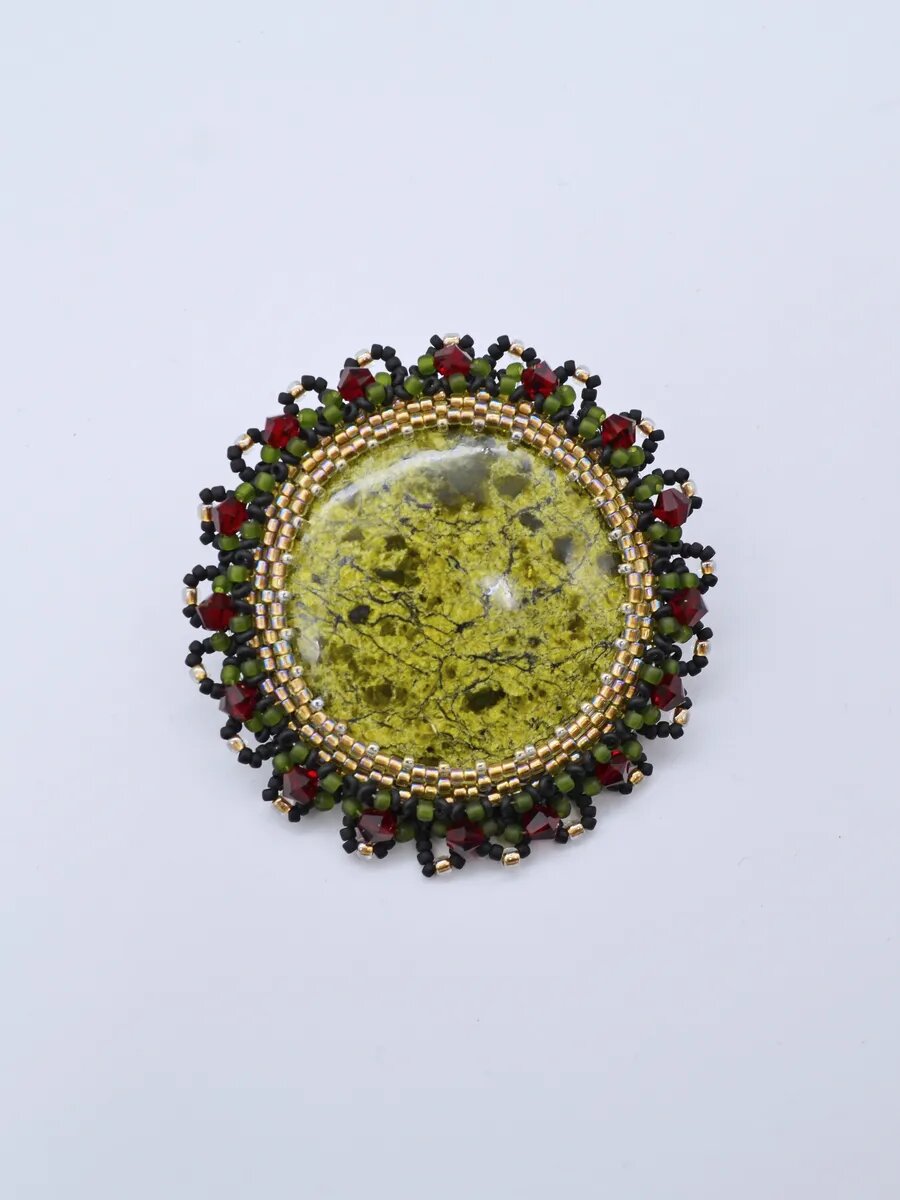 Брошь, кристалл, кристаллы Swarovski
