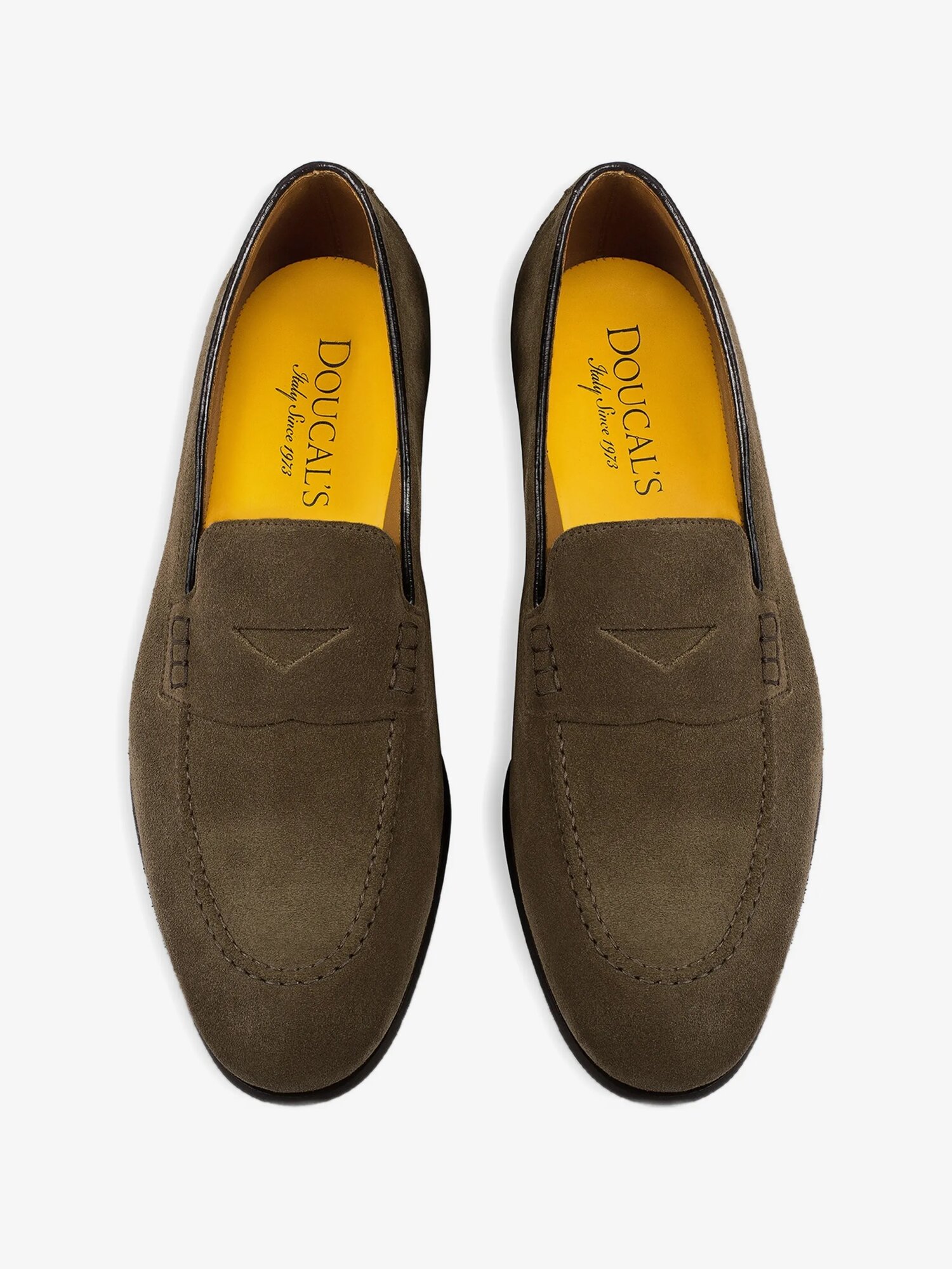 Лоферы Doucal's Suede loafers, размер 41.5, brown — фото 1
