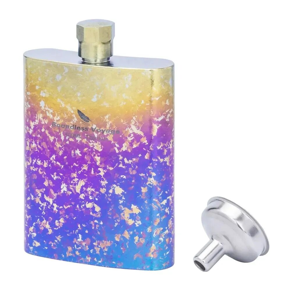 Boundless Voyage Титановая фляжка Mini Flagon 100 мл для путешествий на открытом воздухе Ti3262D
