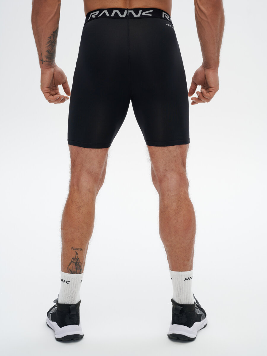 Шорты спортивные RANK Compression Shorts, размер XXL, черный — фото 1