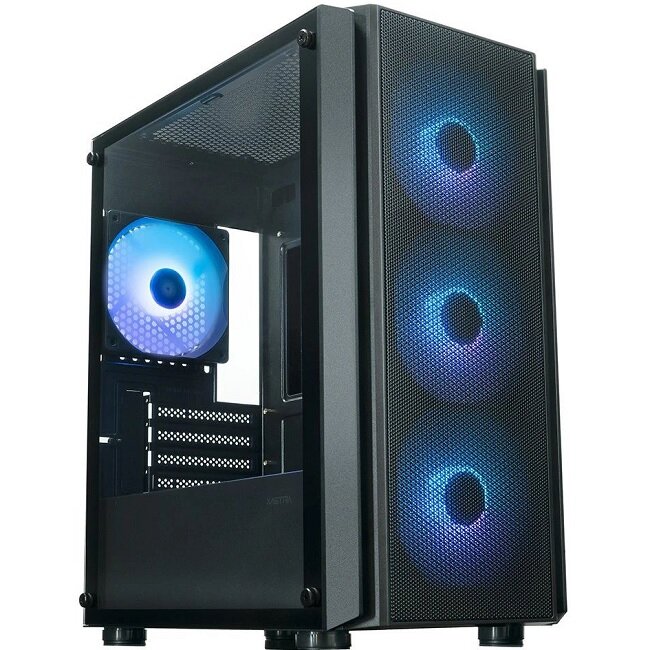 Корпус Mini-Tower XASTRA A402M 4ARGB, Micro-ATX, черный (A402M-4FC12A-BK)