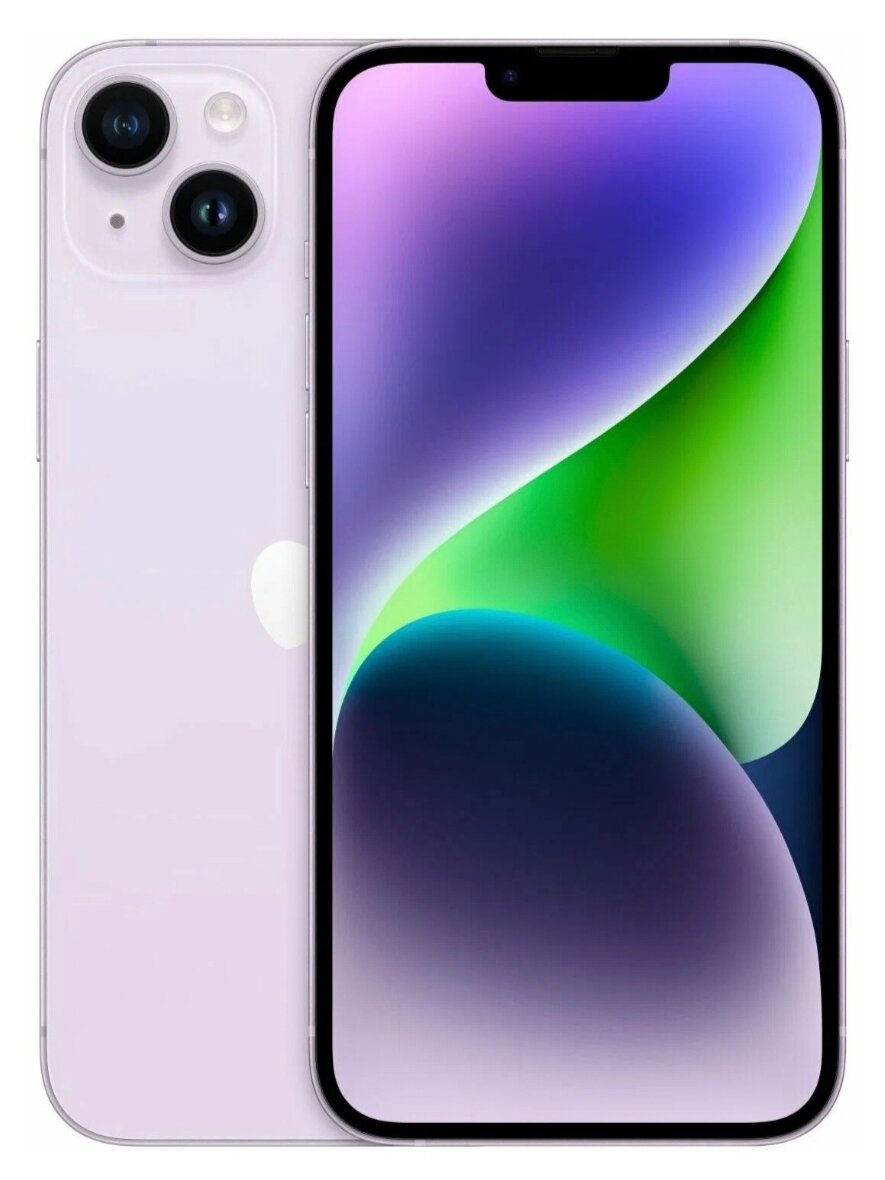 Смартфон Apple iPhone 14 Plus 128 ГБ, Dual: 2 nano‑SIM, фиолетовый, Глобальная версия без RuStore.