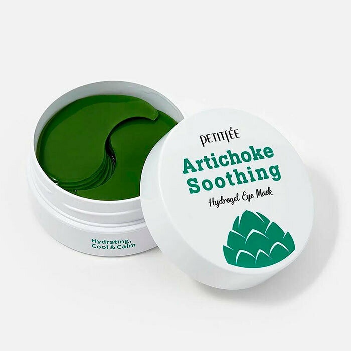 PETITFEE Патчи гидрогелевые для глаз от отеков с экстрактом артишока 60 шт. Artichoke Soothing Hydrogel Eye Mask