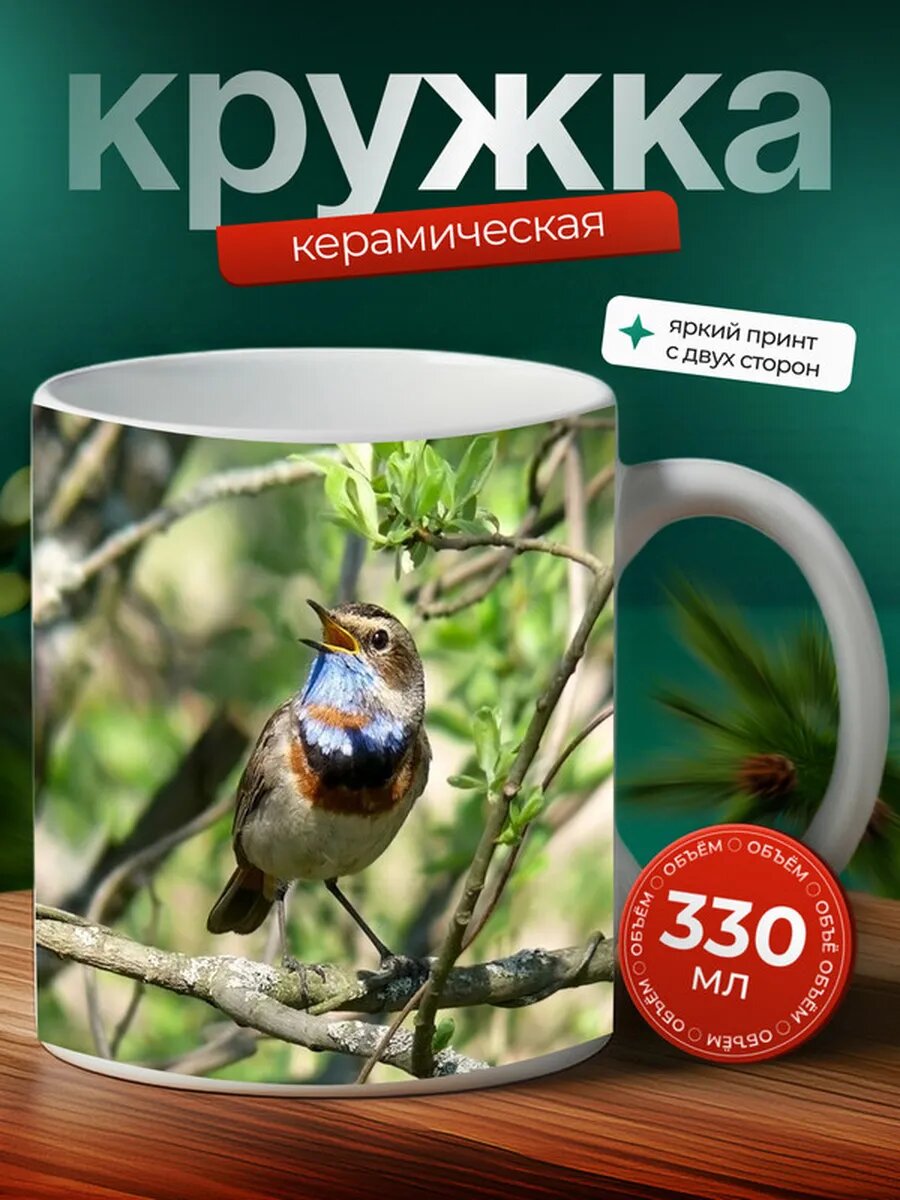 Кружка Варакушка птица 17,