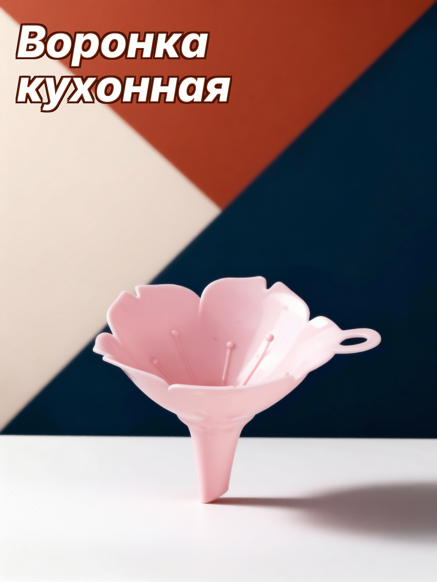 Воронка В Forme Вишни для Кухни Из Пластика Розового Цвета Size 1